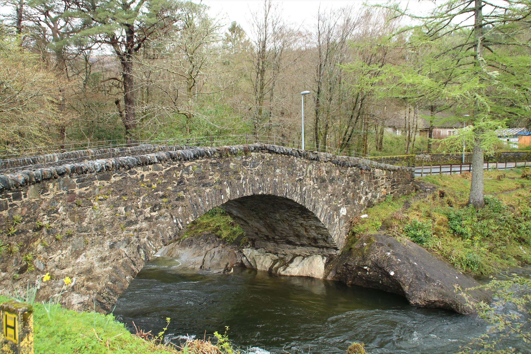 Bridge of Coe over River Coe - Glencoe Village, Scotland, UK - Stone ...