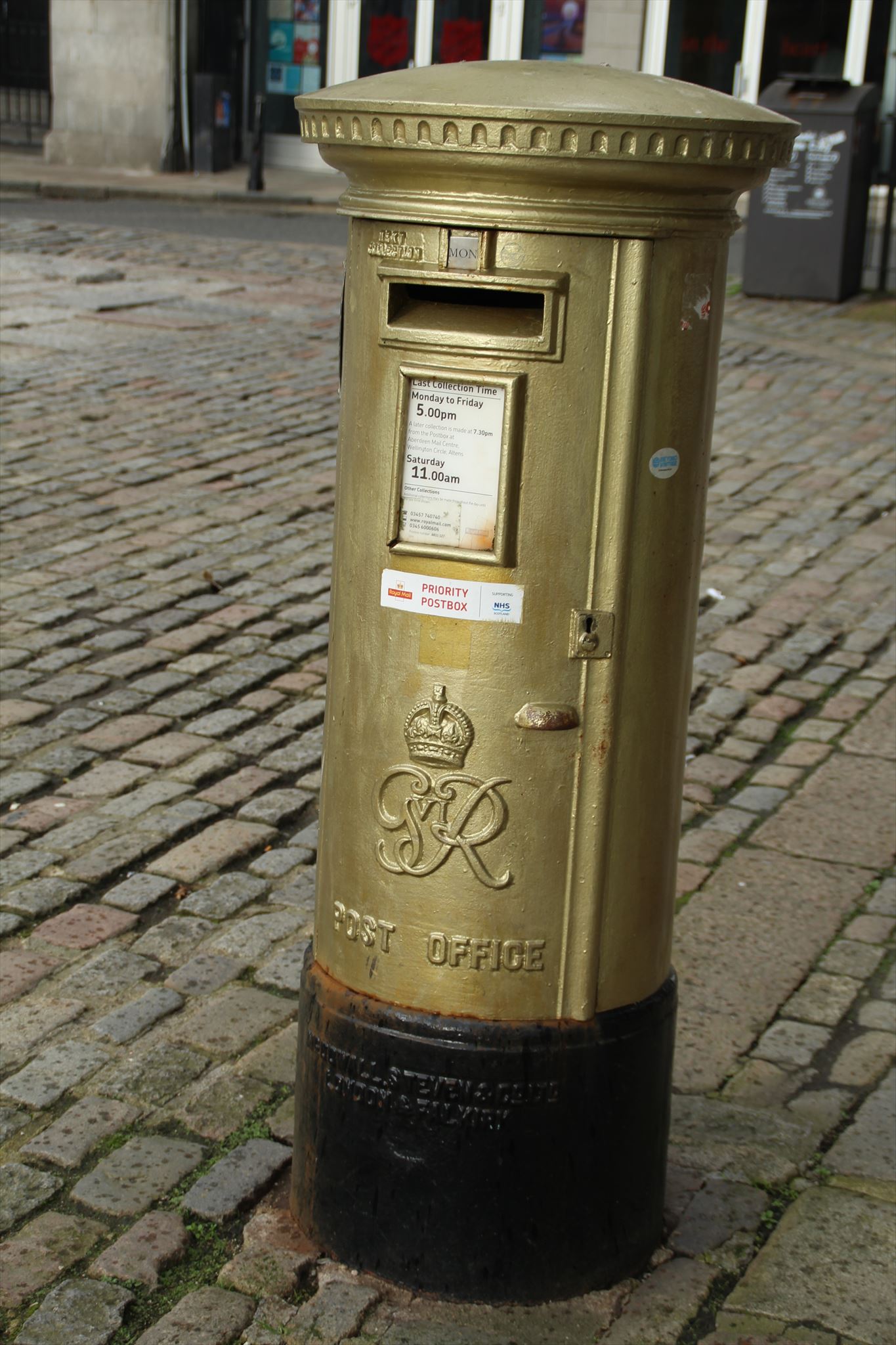 Gold Post Box - Katherine Grainger - Aberdeen, Scotland, UK - Olympic ...