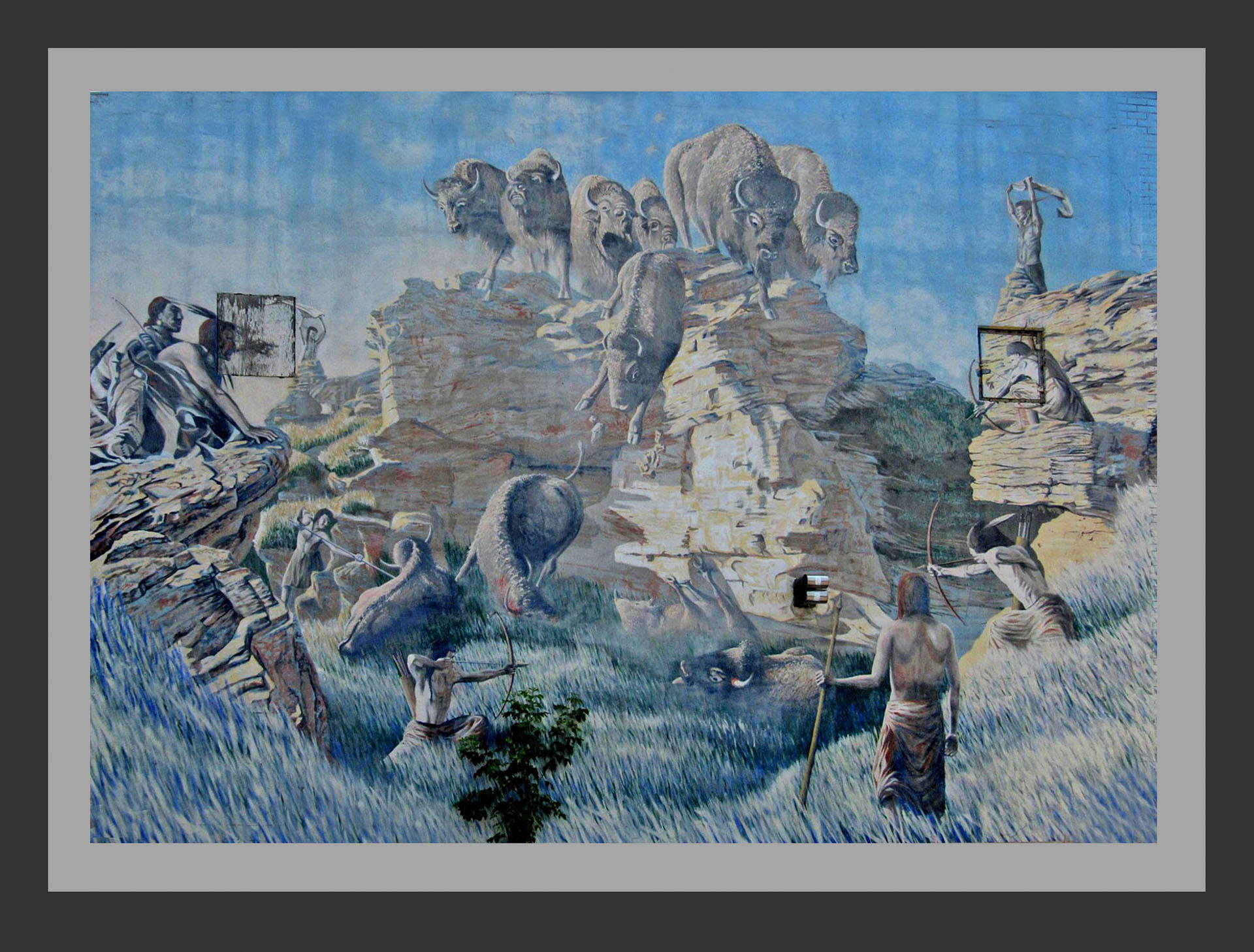 Old Woman’s Buffalo Jump - High River, Alberta - Murals on Waymarking.com