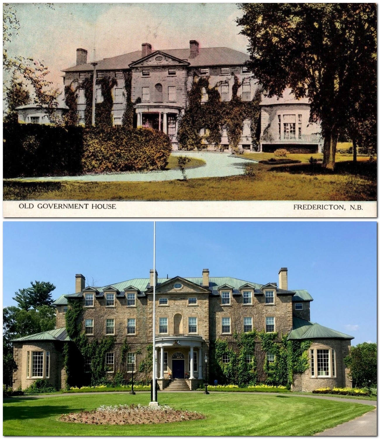 Old Government House - Fredericton, New Brunswick - Photos Then and Now ...