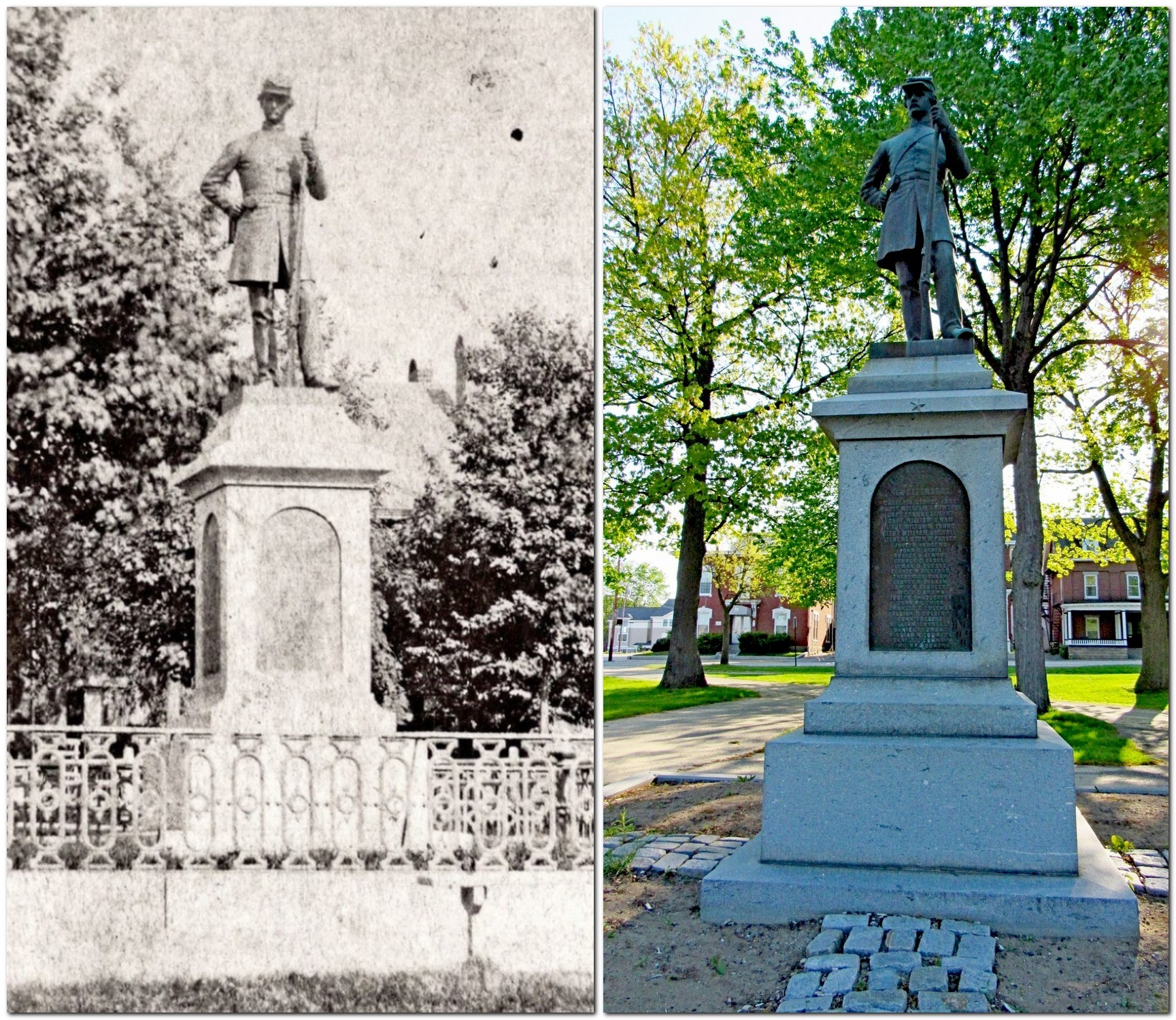 Civil War Memorial - Lewiston, Maine - Photos Then and Now on ...