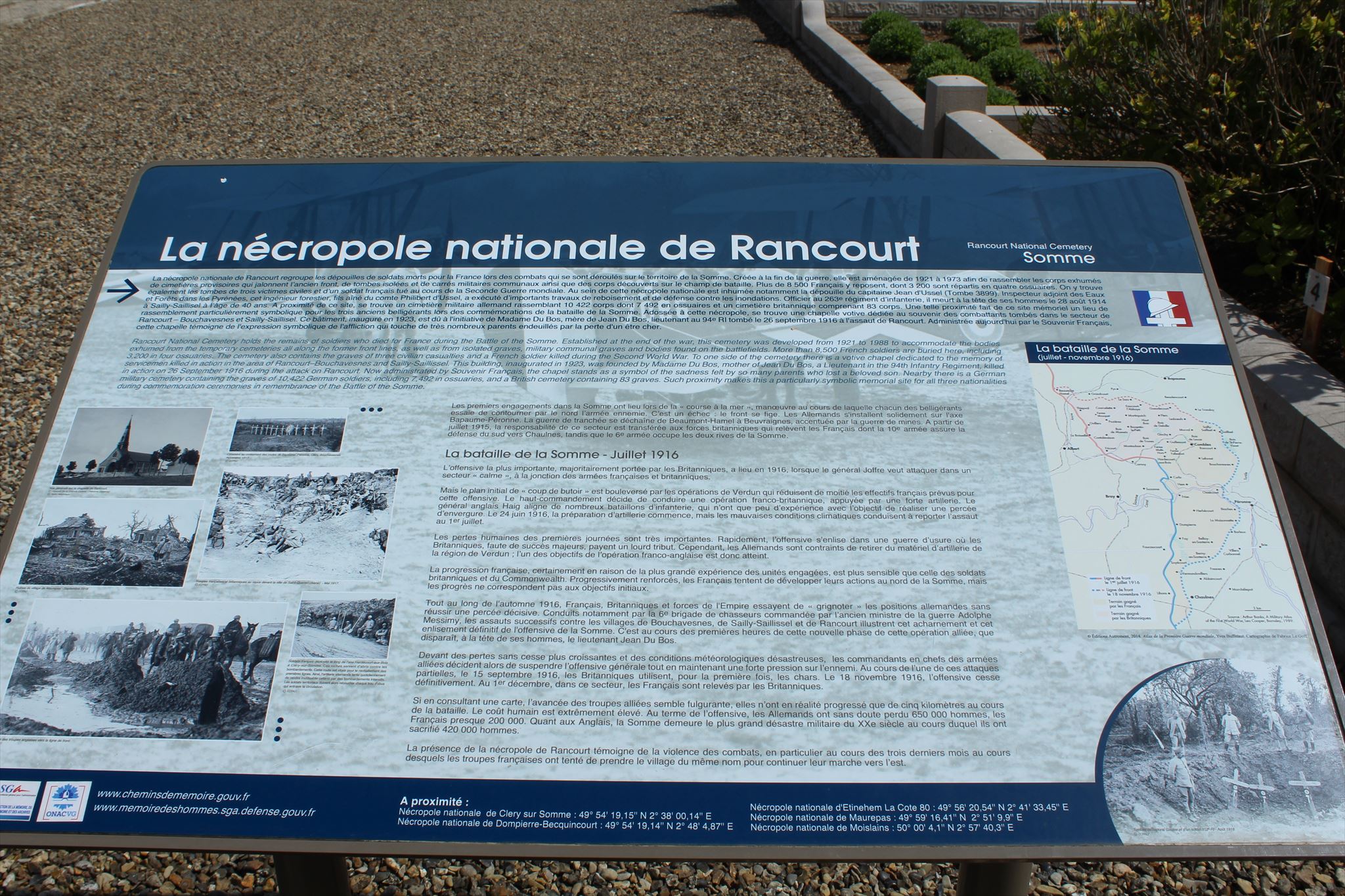Nécropole nationale de Rancourt - Bouchavesnes-Bergen, France - World ...