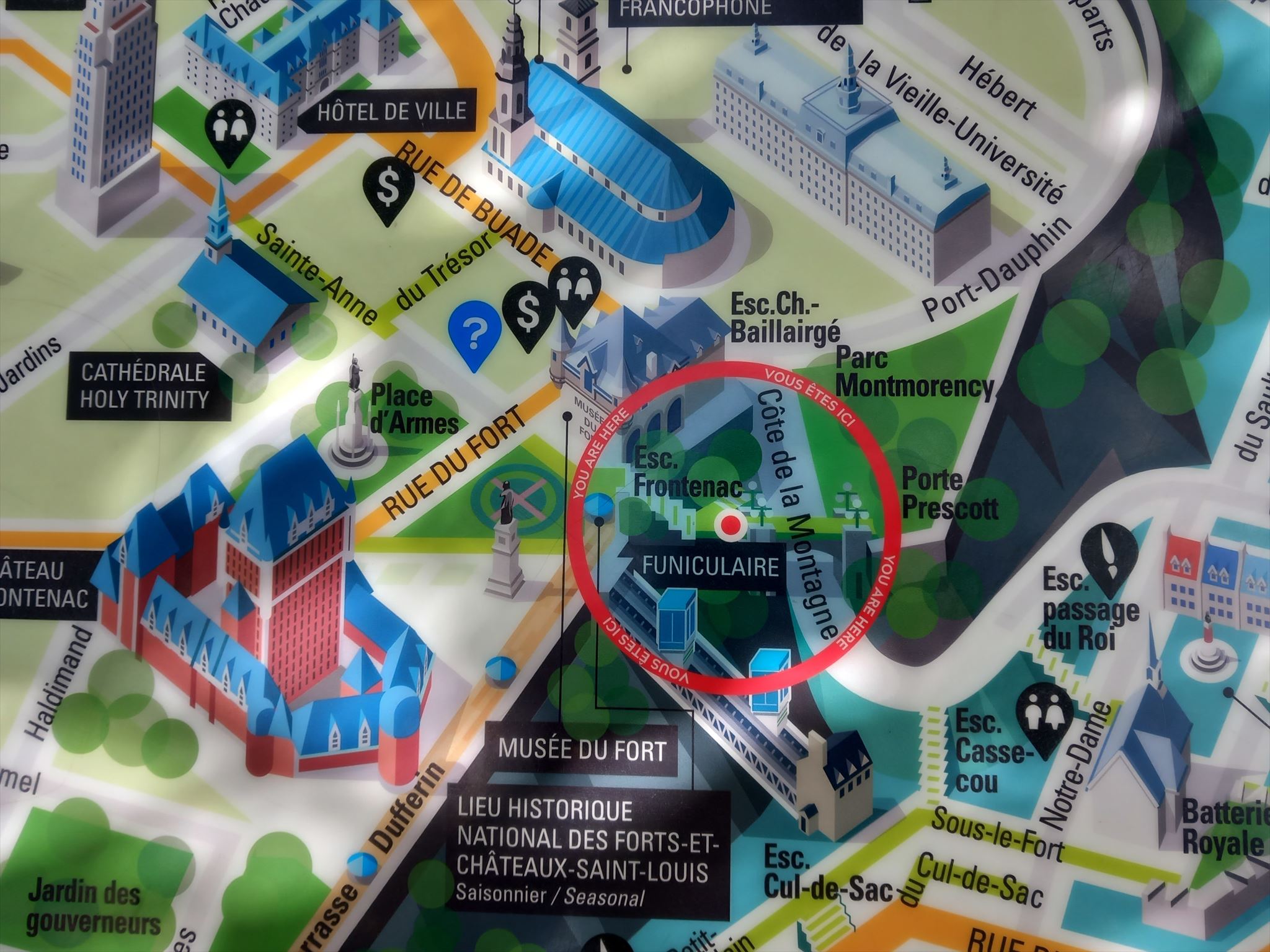 Vous Êtes Ici : Escalier Frontenac - Québec, Québec - 'You Are Here ...