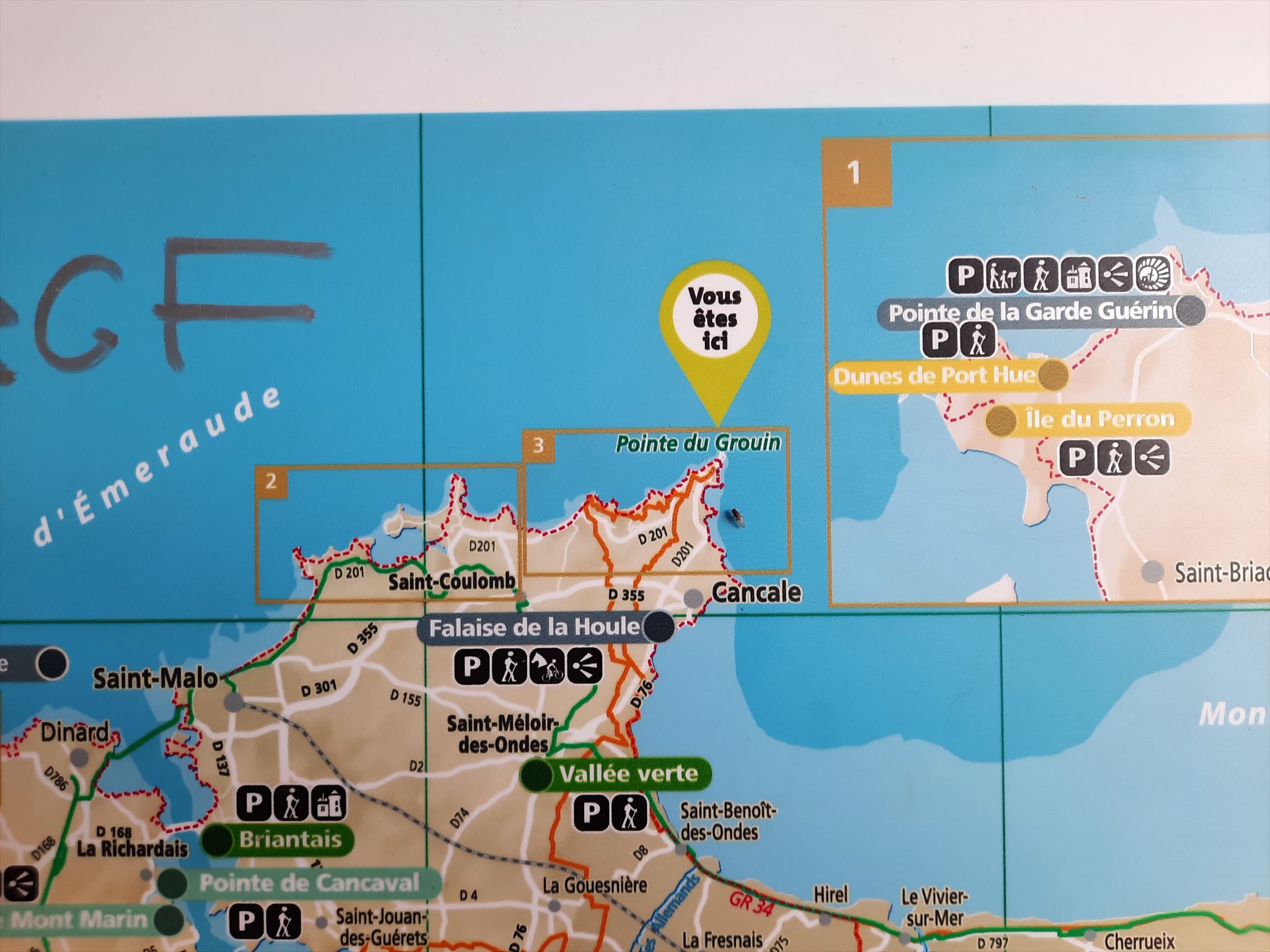 Vous Etes Ici: La Pointe du Grouin - Cancale, France - 'You Are Here ...