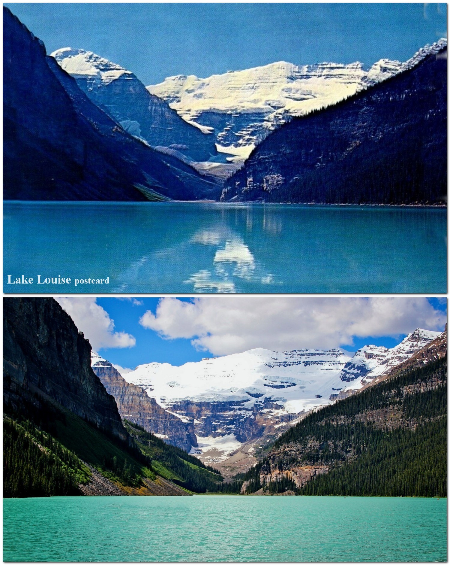 Lake Louise and Victoria Glacier - Banff National Park, Alberta Canada ...