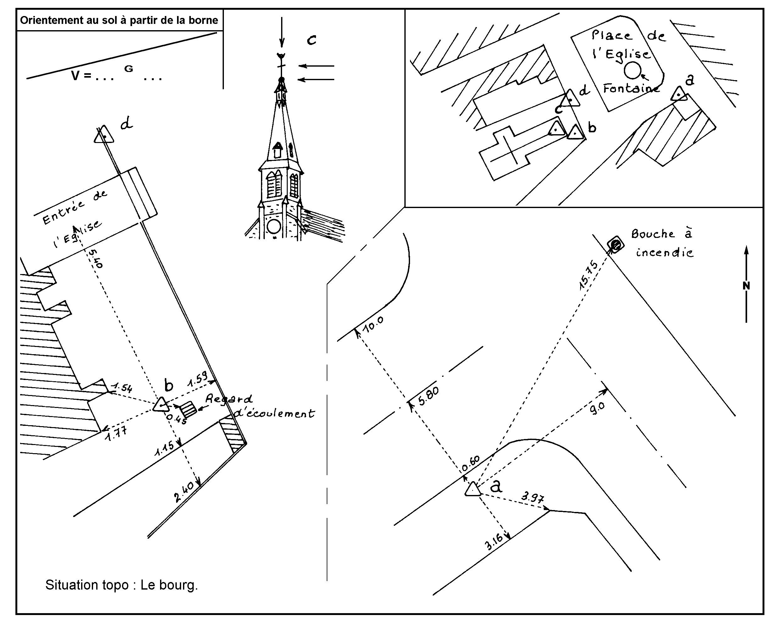 Benchmark - Point géodésique - Église Saint-Martin - Saint-Martin sur le pré, France - French ...