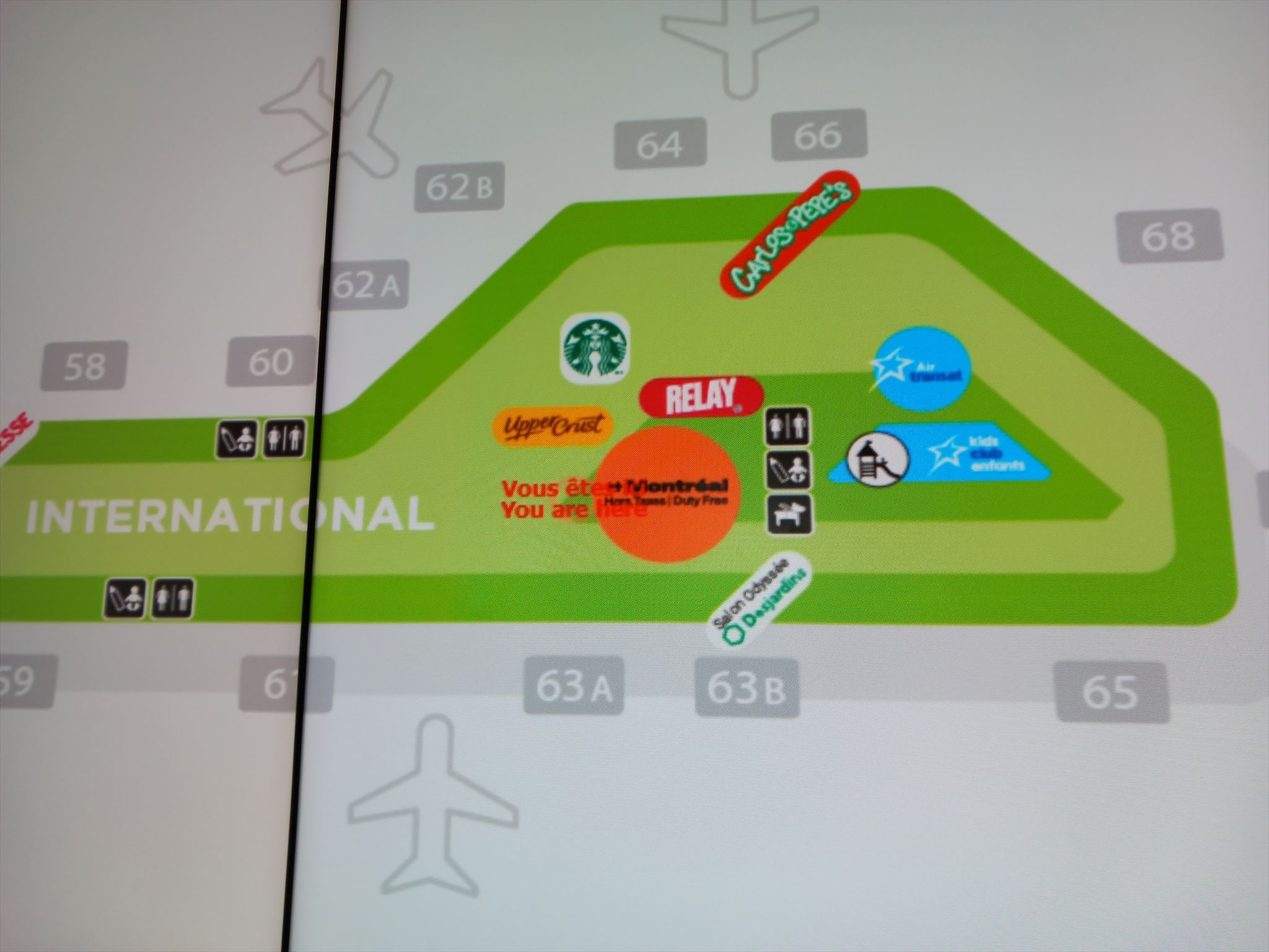 Vous Êtes Ici : YUL départ International - Montréal, Québec - 'You Are ...