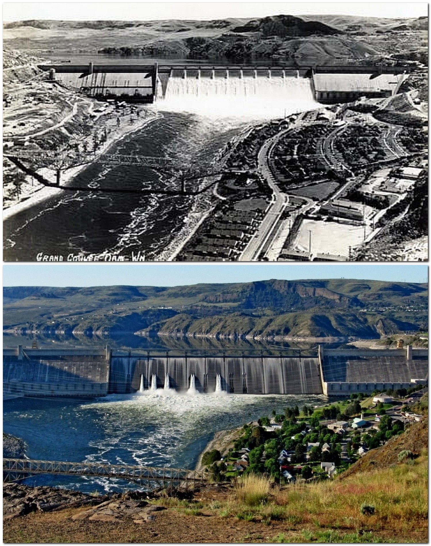 Grand Coulee Dam - Grand Coulee, Washington - Photos Then and Now on ...
