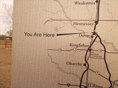 You are here on the Chisholm Trail - Dover, OK - 'You Are Here' Maps on ...