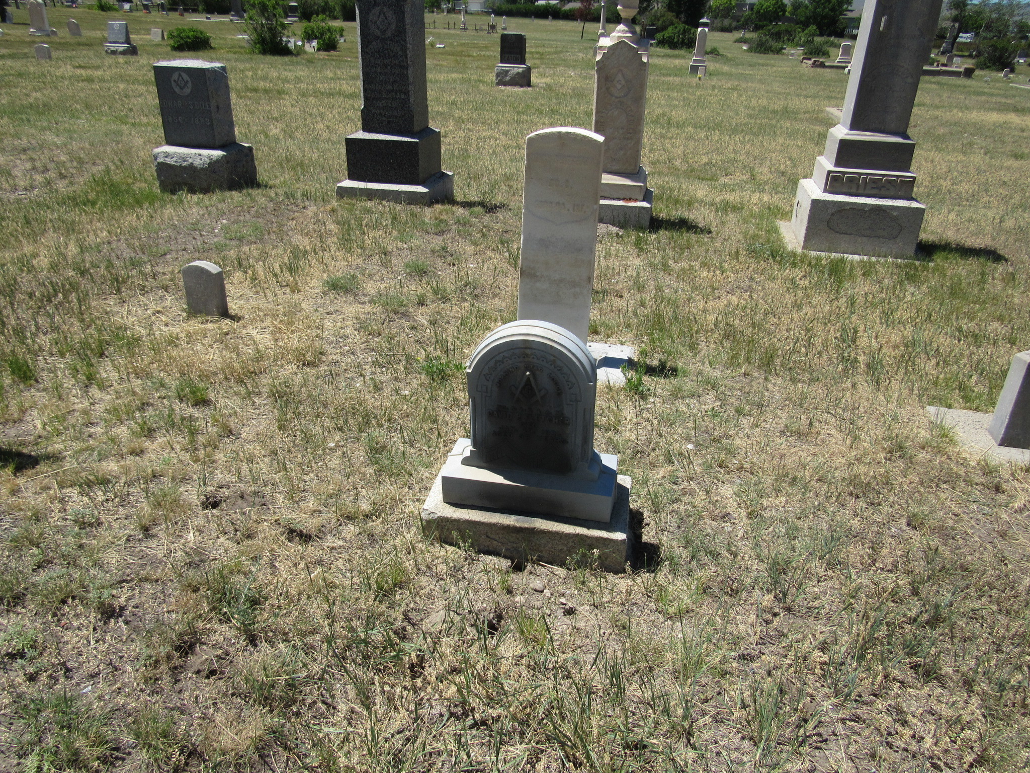 David Fletcher - Benton Avenue Cemetery - Helena, Montana - Zinc Headstones on Waymarking.com