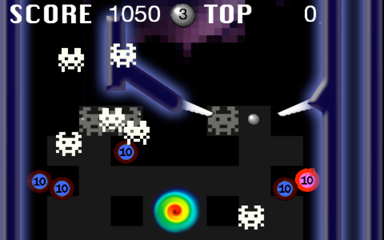 Pixelly Pinball by CatGoneCrazy - GameSalad Arcade