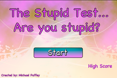 Play 'Stupid Test' on GameSalad Arcade