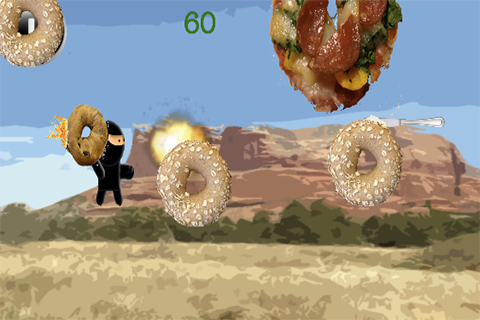 Play 'Super Ninja Bagel Jitsu' on GameSalad Arcade