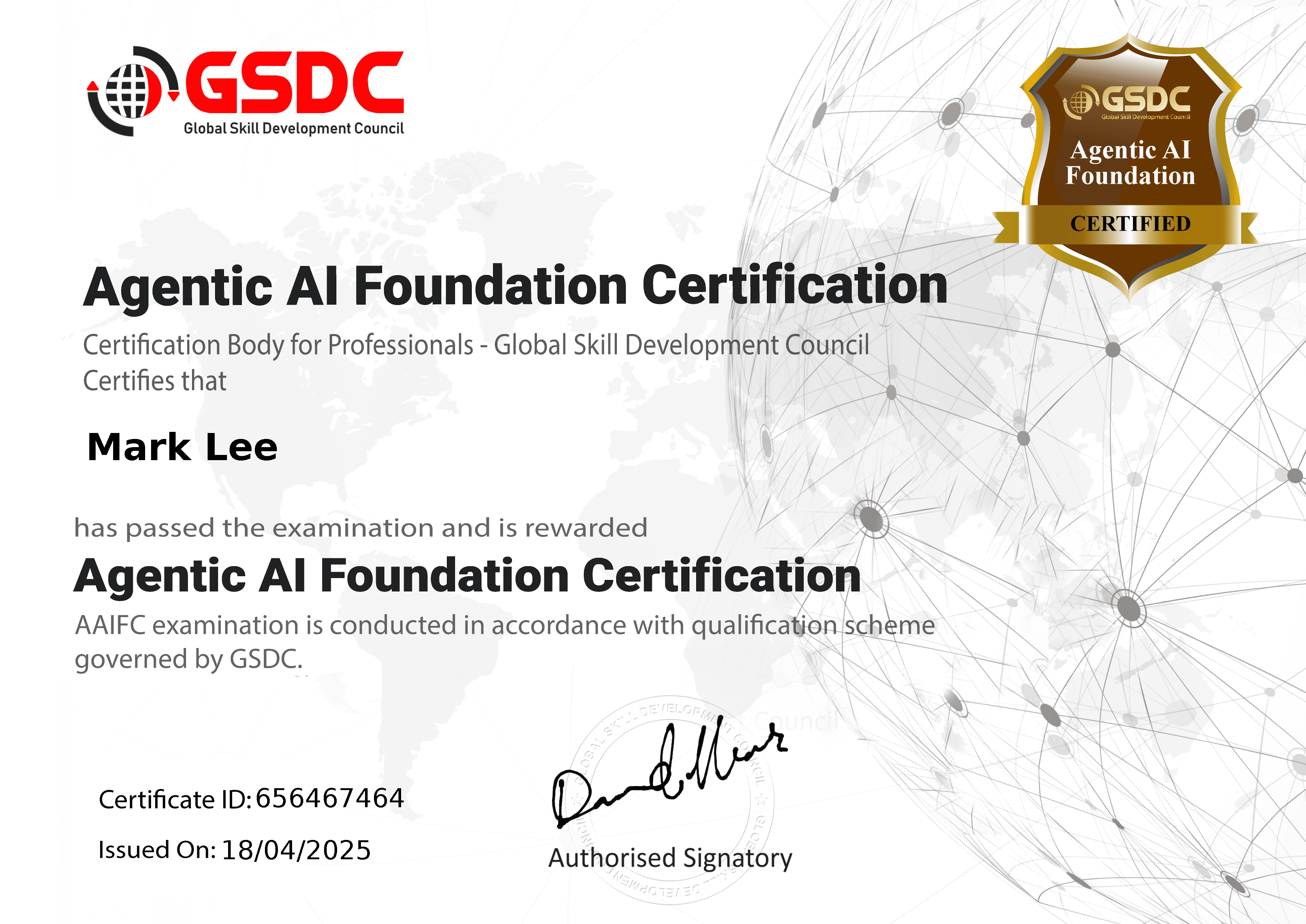 Agentic AI Foundation Certification | GSDC