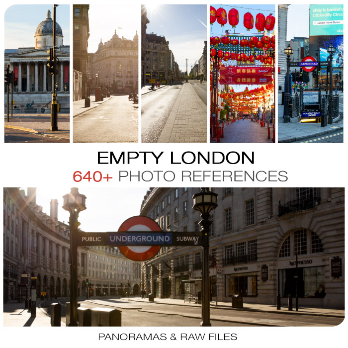 Empty London Photo Reference Pack Released (RAWs, 360 & 180 Panoramas ...