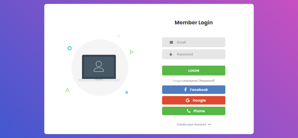 Fully Functional Member Sign In & Up Form - Aditya Chaurasia