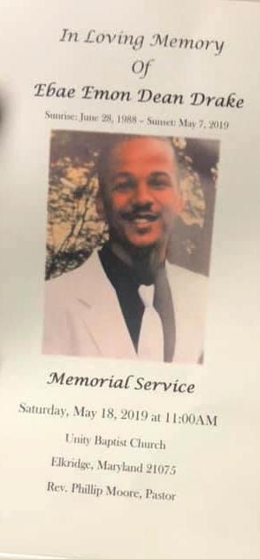 Ebae Emon Dean Drake, age 30