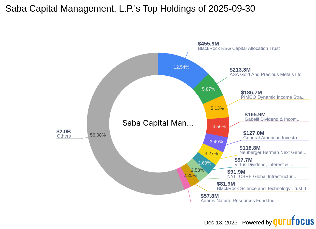 Saba Capital Management, L.P. Increases Stake in NEW GERMANY FUN