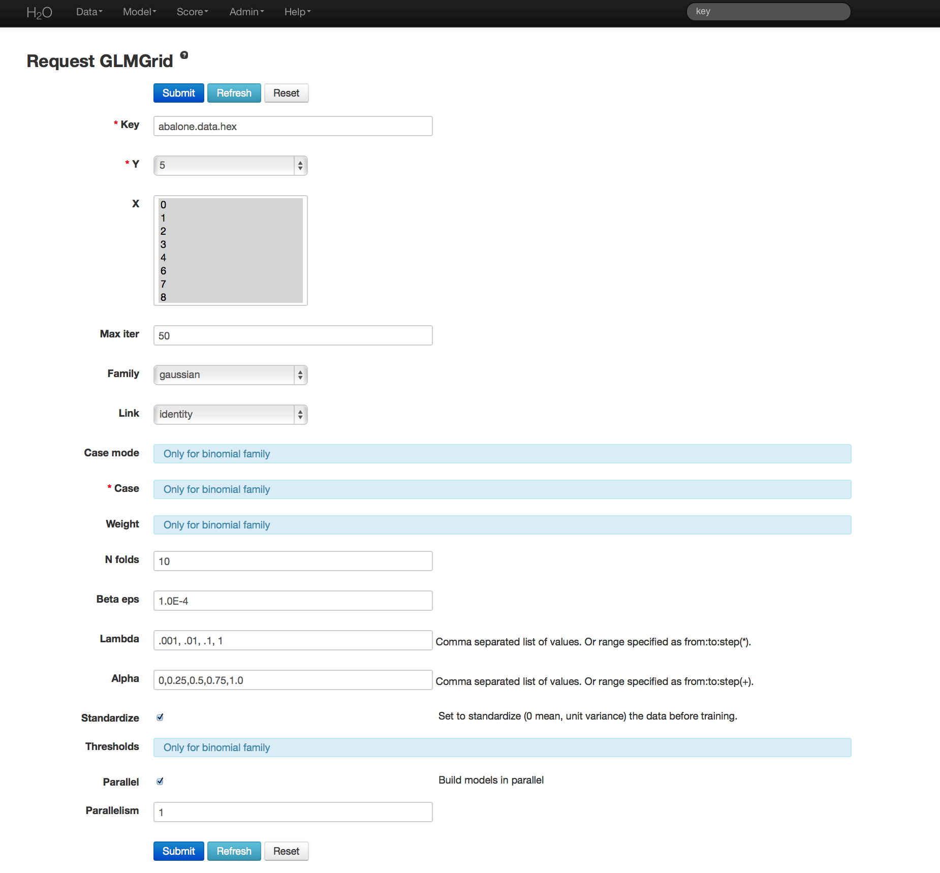 GLM Grid Tutorial — H2O Documentation 2.9.0.1744 documentation