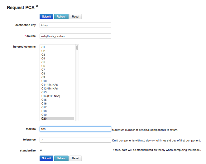 PCA Tutorial — H2O Documentation 2.9.0.1744 documentation