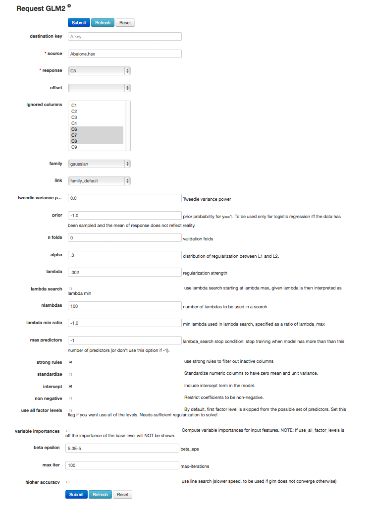 GLM Tutorial — H2O Documentation 2.9.0.1757 documentation