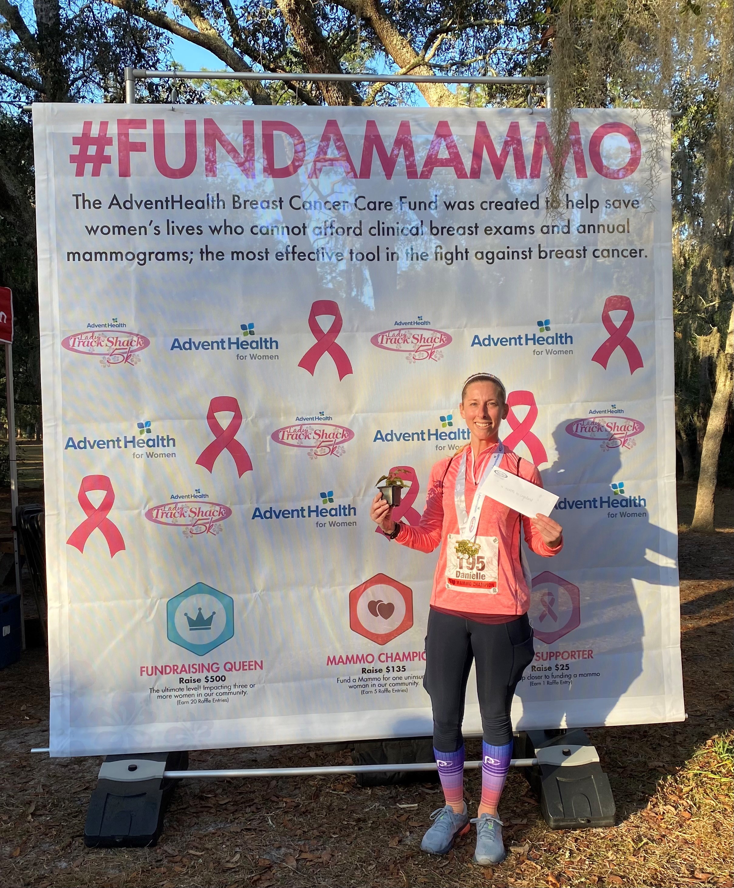 Fundraising Page for Danielle Dux for AdventHealth Lady Track Shack 5k