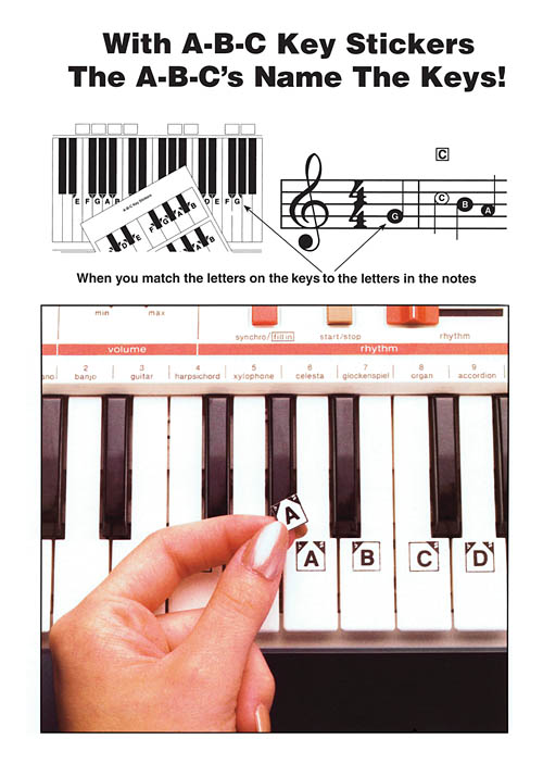 ABC Keyboard Stickers - Taylor's Music Store and Studios