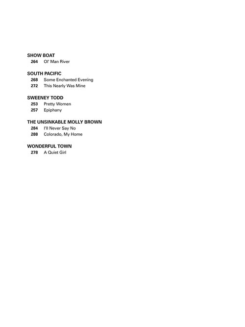 Musical Theatre for Classical Singers Baritone/Bass, 47 Songs - Willis ...