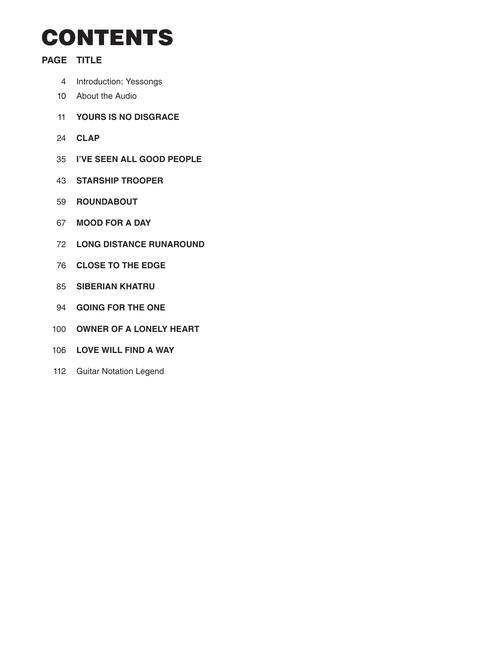 Yes - Guitar Signature Licks A Step-by-Step Breakdown of the Guitar ...