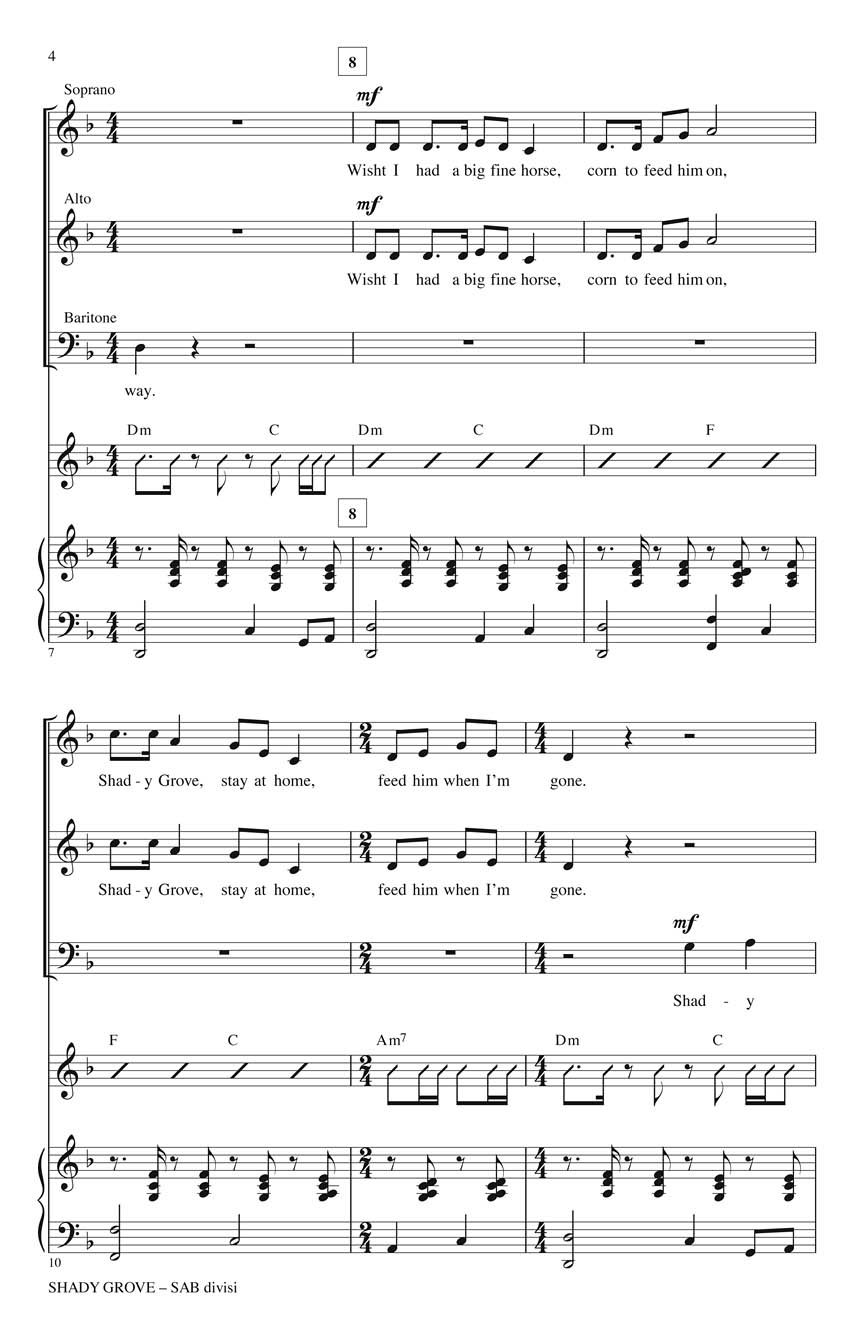 Shady Grove Sheet Music by Robert I Hugh (SKU: 00117664) - Stanton's ...