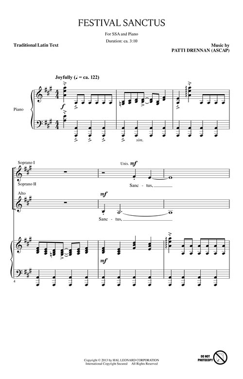 Festival Sanctus – Partituras MX