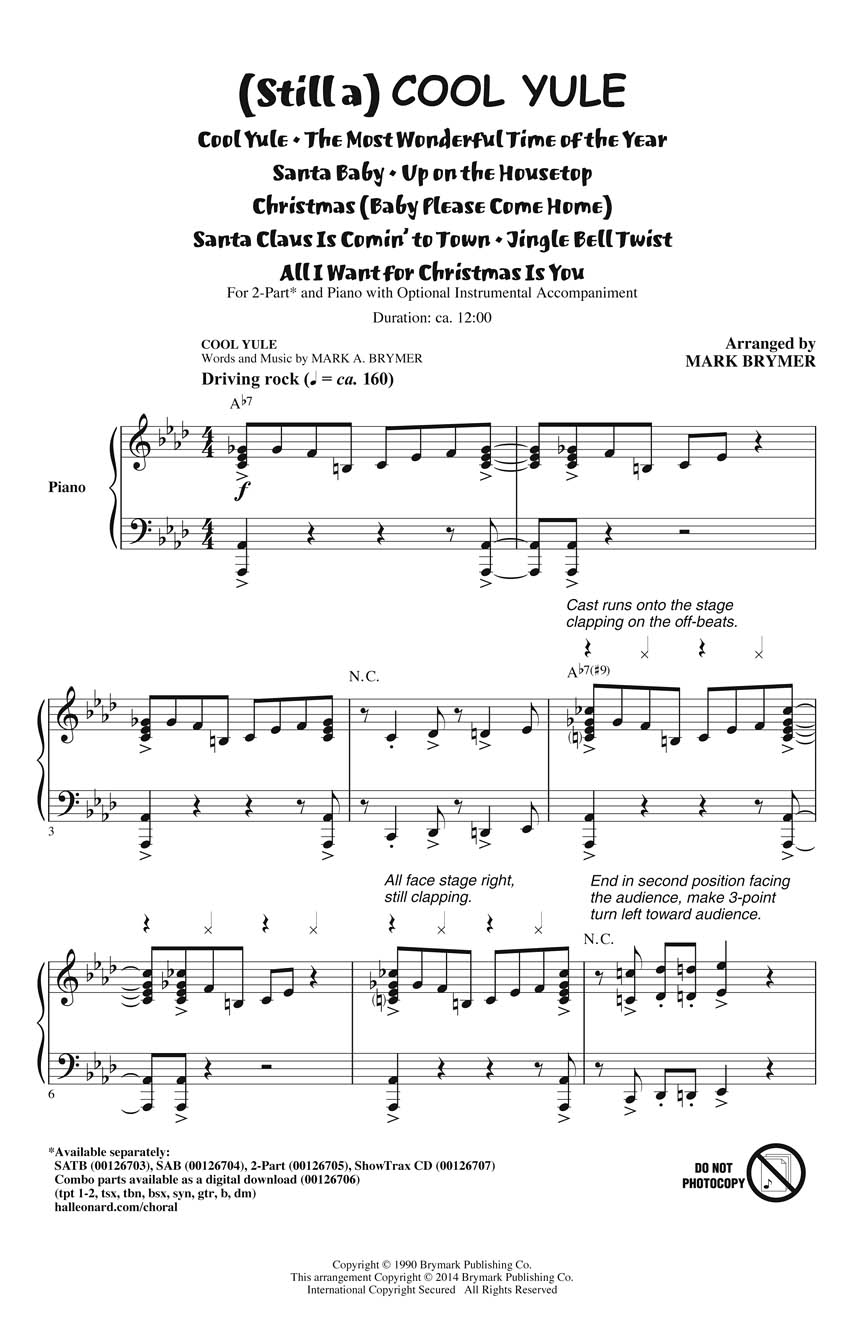 Still A Cool Yule Sheet Music by Mark Brymer (SKU: 00126705) - Stanton ...