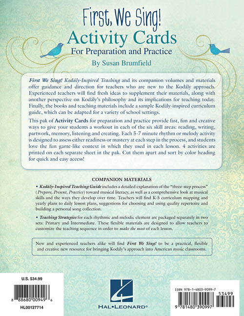 First, We Sing! Activity Cards For Preparation and Practice - Willis ...