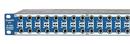 S-Patch Plus 48-Point Balanced Patchbay (with Front Panel Switches ...