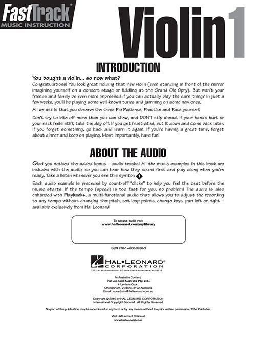 FastTrack Violin Method Book 1 - Willis Music Store