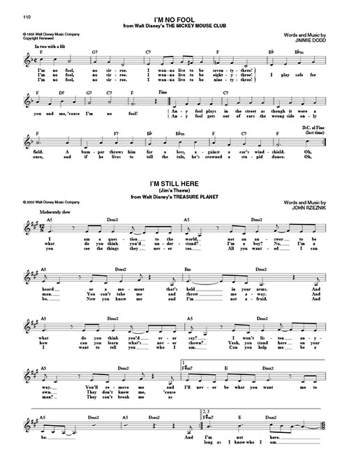 Disney Fake Book 4th Edition Sheet Music (SKU: 00175311) - Stanton's ...