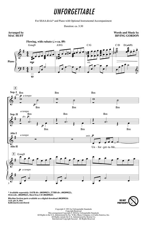 Unforgettable - Willis Music Store