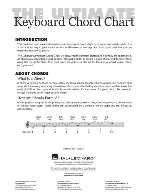 The Ultimate Keyboard Chord Chart - Willis Music Store
