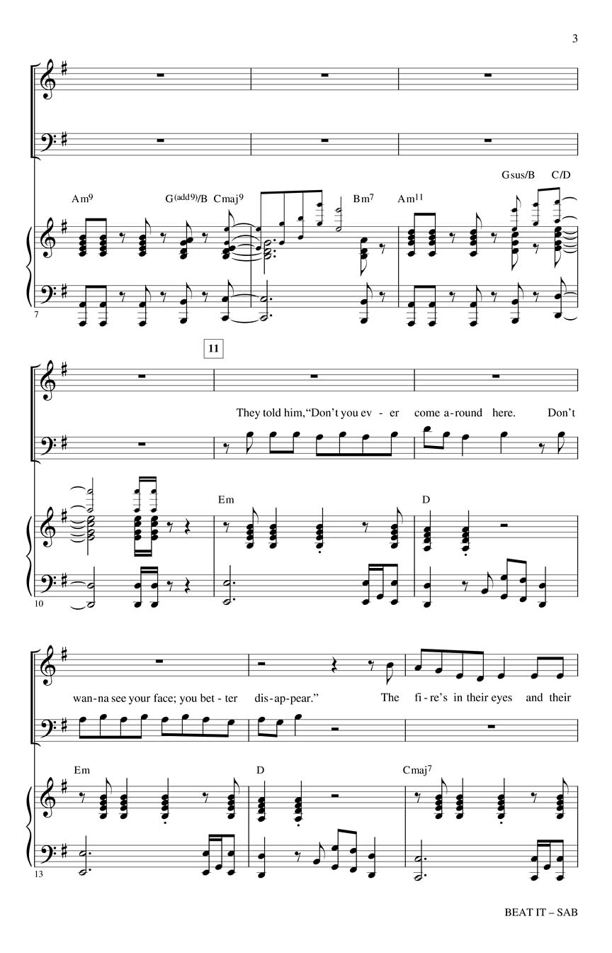 Beat It Sheet Music by Mark Brymer (SKU: 00252656) - Stanton's Sheet Music