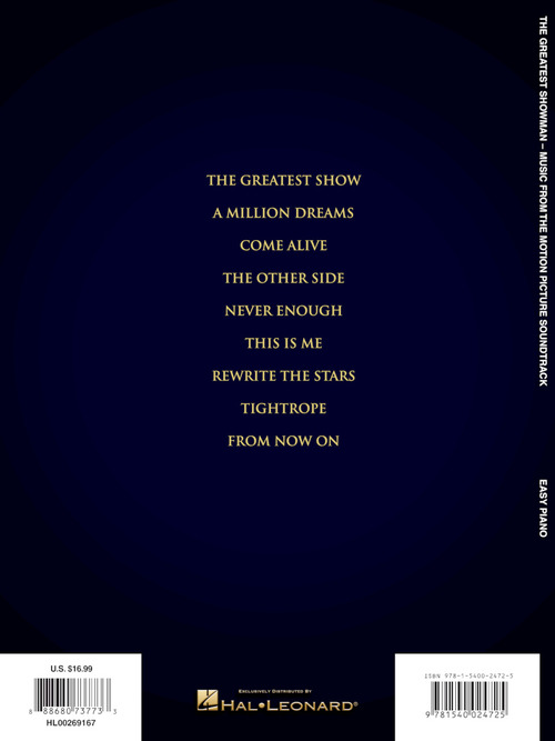 The Greatest Showman Music from the Motion Picture Soundtrack - Willis ...