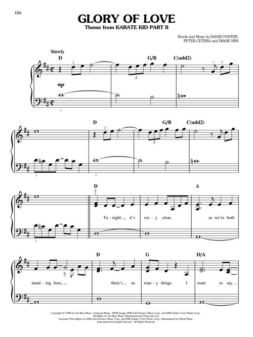 SONGS OF THE 1980S - Easy Piano na Freenote