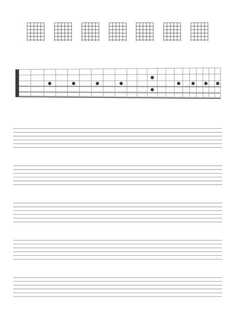 Guitar Tab Manuscript Paper Willis Music Store