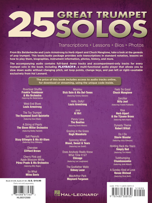 25 Great Trumpet Solos – Partituras MX