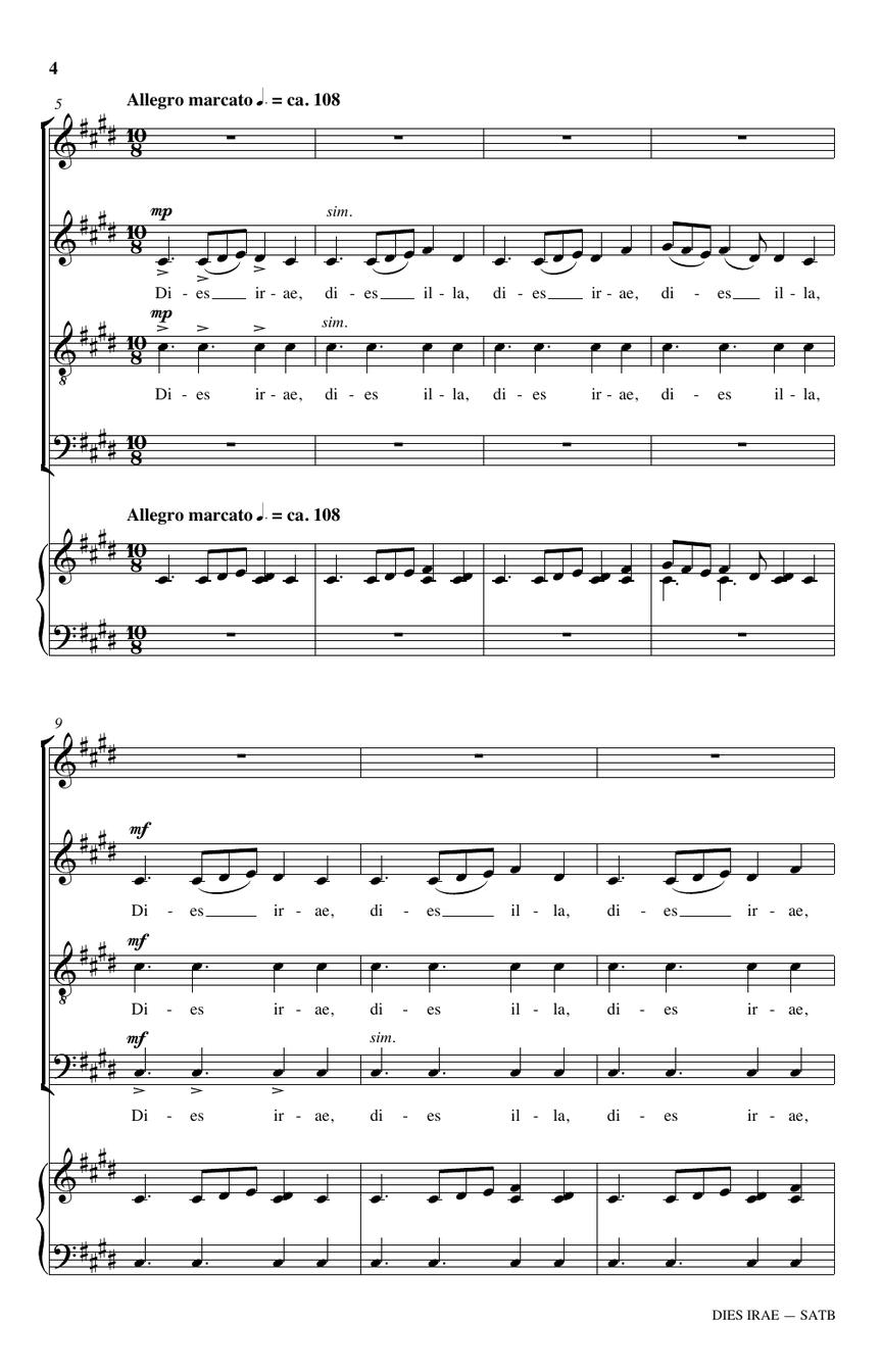 Dies Irae Sheet Music by Jonny Priano (SKU: 00320039) - Stanton's Sheet ...