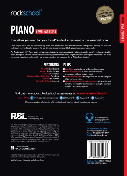 Rockschool Piano Level 4 - Willis Music Store