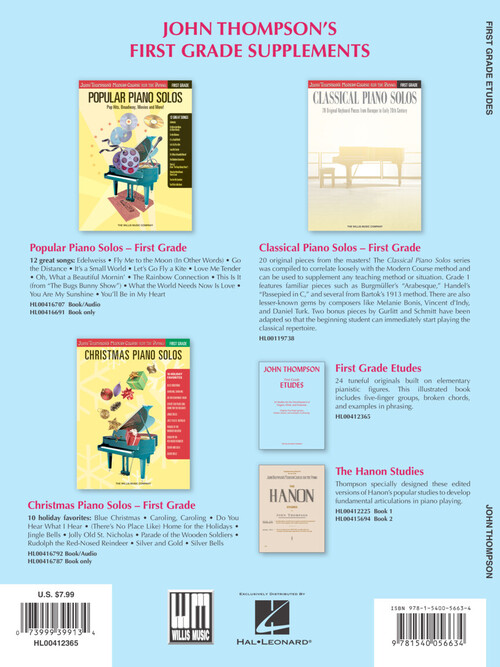 First Grade Etudes Early to Mid-Elementary Level - Willis Music Store