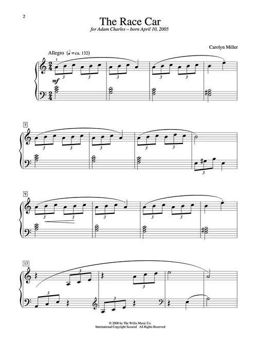 The Race Car – Partituras MX