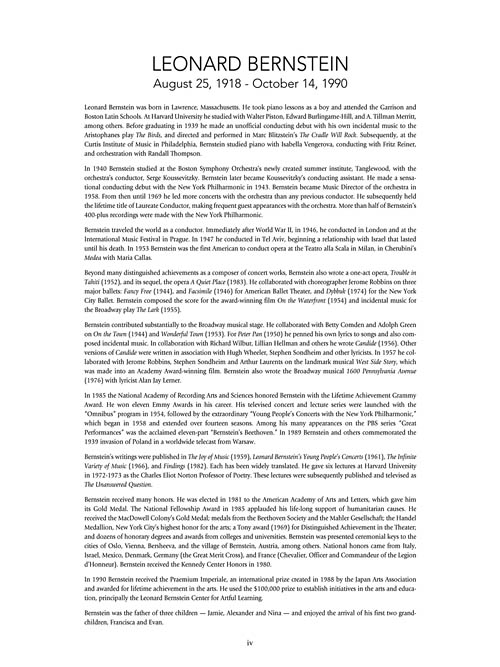 Bernstein Theatre Songs Medium/Low Voice, 47 Songs - Willis Music Store