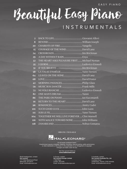 Beautiful Easy Piano Instrumentals – Partituras MX