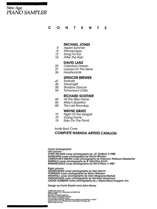 Narada? New Age Piano Sampler - Willis Music Store